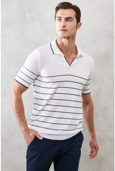 AC&Co / Altınyıldız Classics Standart Fit Pamuk Polo Yaka Triko Tişört AC&Co / Altınyıldız Classics Standart Fit Pamuk Polo Yaka Triko Tişört