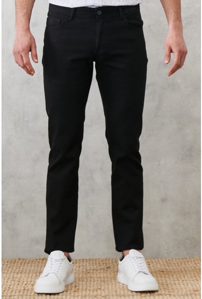 AC&Co / Altınyıldız Classics Slim Fit Dar Kesim Armürlü 5 Cepli Casual Pantolon