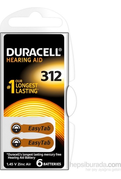 Duracell 312 Numara 6 Lı Işitme Cihazı Pili Sağlık Günlük Yaşam Işitme Duracell 312 Numara 6 Lı Işitme Cihazı Pili Sağlık Günlük Yaşam Işitme