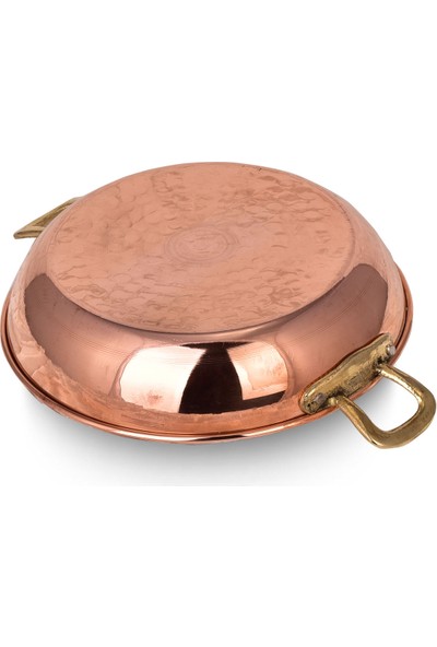 Hanedan Bakır Çelebi Tava 1 No 14 cm El Dövme Kırmızı