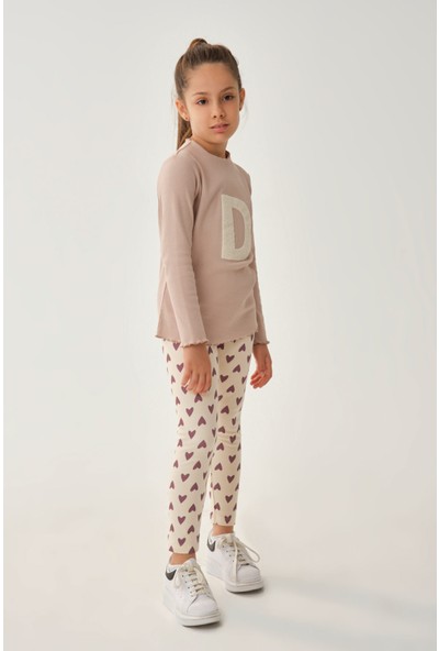 Dagi Ekru Baskılı Tayt Dagi Ekru Baskılı Tayt