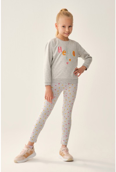 Dagi Gri Baskılı Tayt