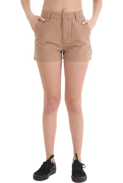 VN0A5LLAYOH1 Vans Ground Work Short Kadın Şort ve Kapri Kahve VN0A5LLAYOH1 Vans Ground Work Short Kadın Şort ve Kapri Kahve