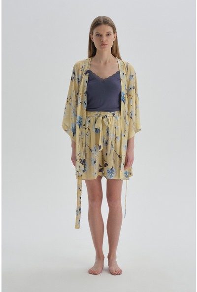 Dagi Sarı Desenli Sabahlık Dagi Sarı Desenli Sabahlık