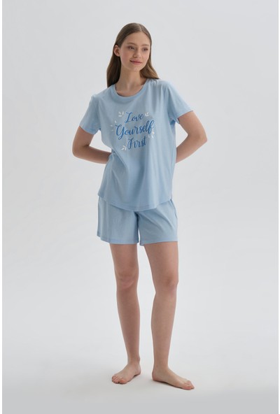 Dagi Açıkmavi Şort Takım