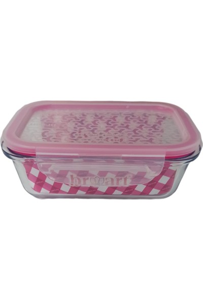 Brart Fırın ve Saklama Kabı Büyük Boy- Pembe Brart Fırın ve Saklama Kabı Büyük Boy- Pembe
