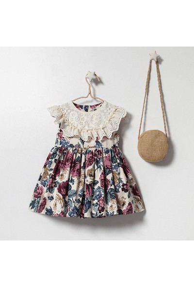 Cumino Kristina Kız Çocuk Çantalı Elbise