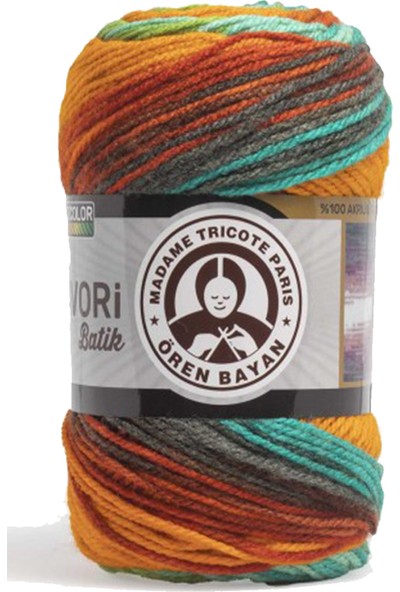 Ören Bayan Favori Batik El Örgü Ipliği 100 gr 908