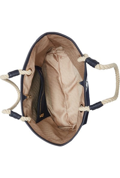 Nautica CN3064T Lacivert Kadın Plaj Çantası