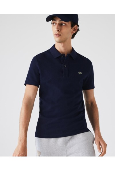 Lacoste Polo Yaka Lacivert Regular Fit Erkek Tshirt