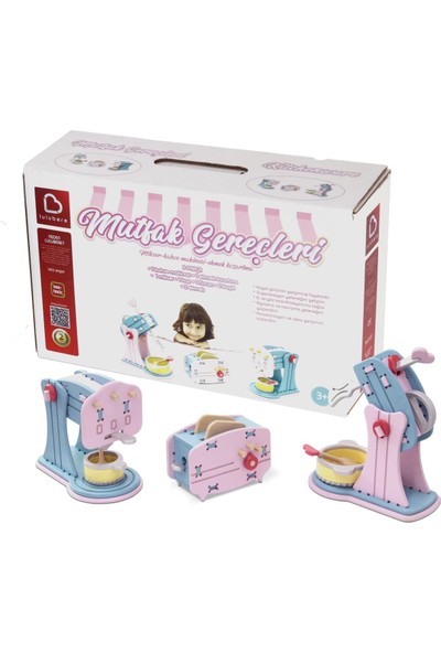 Lulubere Mutfak Gereçleri Pembe-Turkuaz