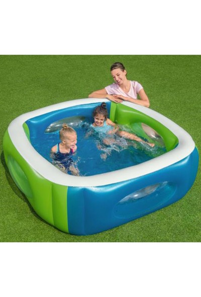 Bestway Şişme Çocuk Havuzu Renkli Şeffaf Pencereli 51132 Bestway Şişme Çocuk Havuzu Renkli Şeffaf Pencereli 51132