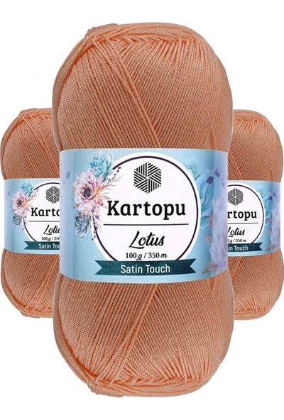 Kartopu 3 Adet Lotus Bikini Büstiyer Bluz Örgü Ipi K277 Şeftali Kartopu 3 Adet Lotus Bikini Büstiyer Bluz Örgü Ipi K277 Şeftali