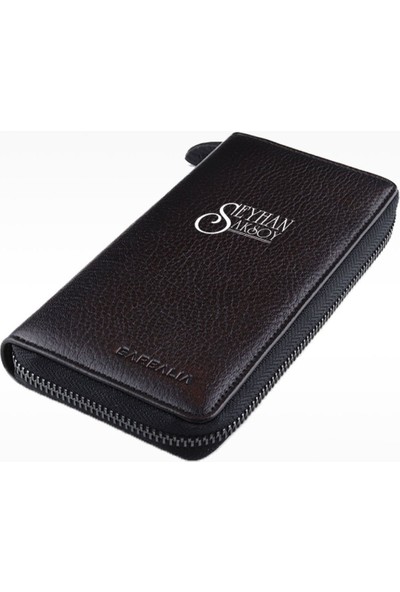 BK Kişiye Özel Garbalia Mandela Hakiki Deri Siyah Kartlık Cüzdan