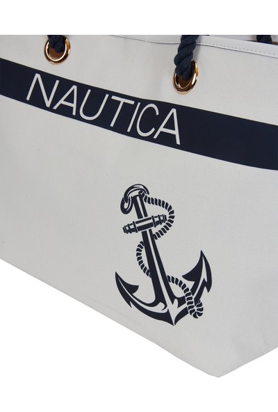 Nautica CN3064T Beyaz Kadın Plaj Çantası