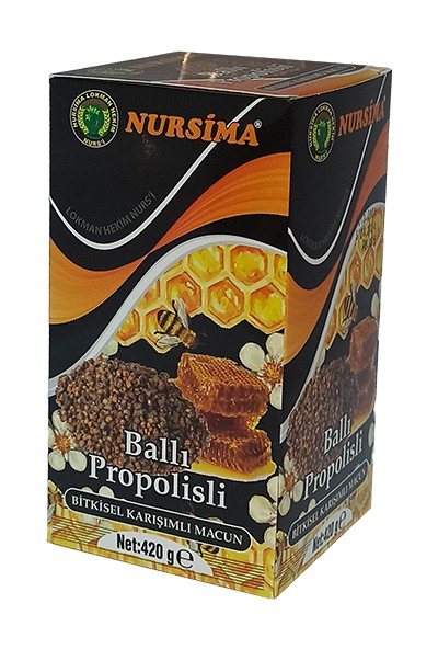 Nursima Ballı Propolisli Bitkisel Karışımlı Macun 420 gr