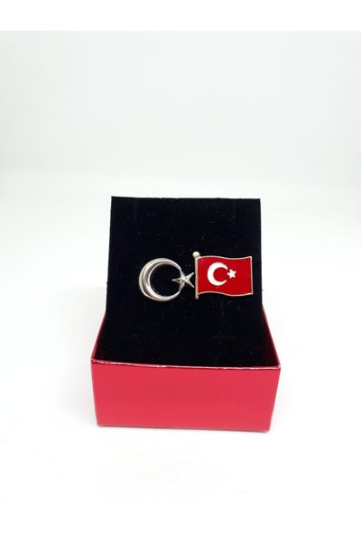 Asperas Grup Ikili Ay Yıldız ve Büyük Türk Bayrağı Yaka Rozeti Asperas Grup Ikili Ay Yıldız ve Büyük Türk Bayrağı Yaka Rozeti