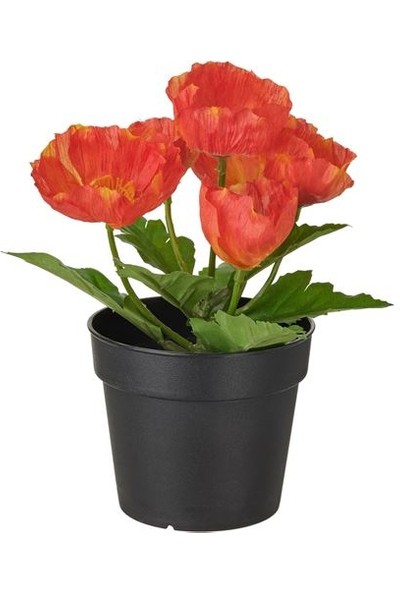 Yapay Çiçek Gelincik Turuncu Renk