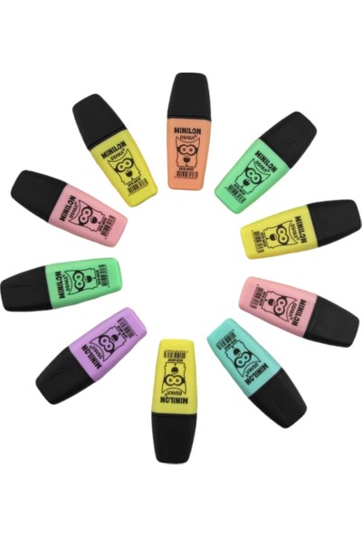 Osaka Mini Pastel Renk Fosforlu Kalem 10 Lu Karışık Set Osaka Mini Pastel Renk Fosforlu Kalem 10 Lu Karışık Set