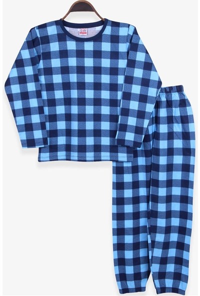 Breeze Erkek Çocuk Pijama Takımı Ekose Desenli Mavi Sweet Kids (9-12 Yaş) Breeze Erkek Çocuk Pijama Takımı Ekose Desenli Mavi Sweet Kids (9-12 Yaş)
