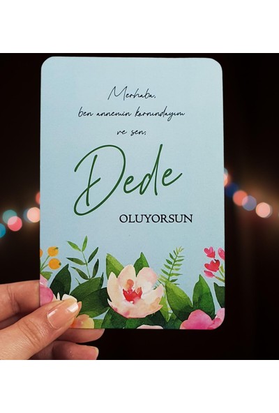 O Ne Seviyo Dede Oluyorsun Müjde Kartı - Bebek Geliyor - Hamile Anı Kartı O Ne Seviyo Dede Oluyorsun Müjde Kartı - Bebek Geliyor - Hamile Anı Kartı