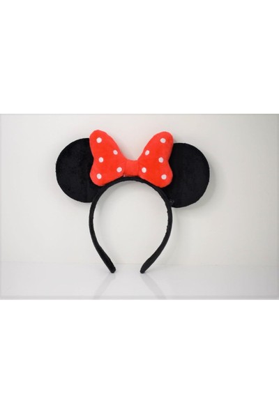 Hd Marketim Minnie Mouse Peluş Taç Toka Saç Aksesuarı