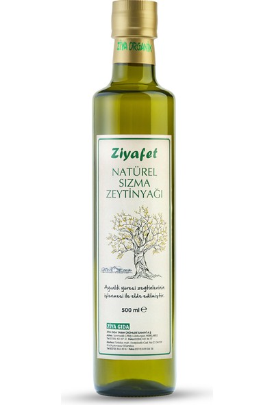 Ziyafet Ayvalık Natürel Sızma Zeytinyağı 500 ml Ziyafet Ayvalık Natürel Sızma Zeytinyağı 500 ml