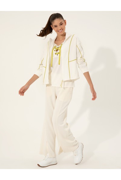 Pierre Cardin Ecru Comfort Triko Hırka 50247391-VR019