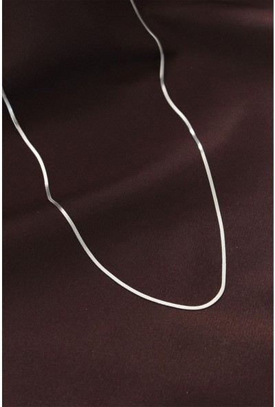 Olympos Çelik Gümüş Renk Ince Italyan Zincir Kolye Olympos Çelik Gümüş Renk Ince Italyan Zincir Kolye