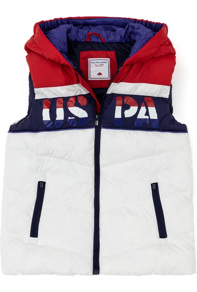 U.S. Polo Assn. Erkek Çocuk Off White Dokuma Yelek 50245282-VR184 U.S. Polo Assn. Erkek Çocuk Off White Dokuma Yelek 50245282-VR184
