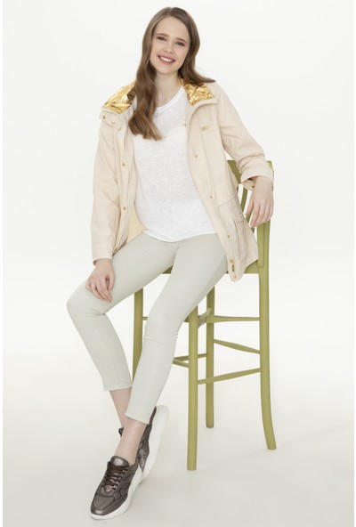 U.S. Polo Assn. Bayan 1110 İnci Kaban 50247604-1110 U.S. Polo Assn. Bayan 1110 İnci Kaban 50247604-1110