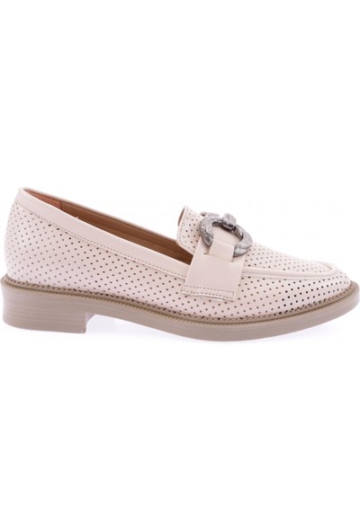 DGN 805-22Y Kadın Lazer Baskılı Tokalı Oxford Ayakkabı