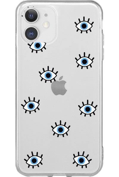 Caseland Apple iPhone 11 Uyumlu Mavi Gözler Desenli Şeffaf Telefon Kılıfı Caseland Apple iPhone 11 Uyumlu Mavi Gözler Desenli Şeffaf Telefon Kılıfı