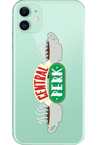 Caseland Apple iPhone 11 Uyumlu Central Perk Desenli Şeffaf Telefon Kılıfı Caseland Apple iPhone 11 Uyumlu Central Perk Desenli Şeffaf Telefon Kılıfı