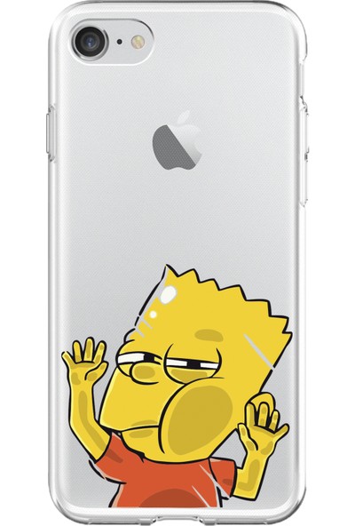 Caseland Apple iPhone 7 / 8 / Se 2020 Uyumlu Simpson Desenli Şeffaf Telefon Kılıfı Caseland Apple iPhone 7 / 8 / Se 2020 Uyumlu Simpson Desenli Şeffaf Telefon Kılıfı