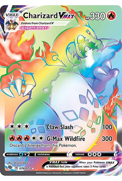 Pokemon Charizard Vmax 330HP Kart Pokemon Charizard Vmax 330HP Kart