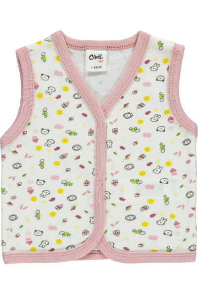 Civil Baby Bebek Yelek 1-9 Ay Pudra