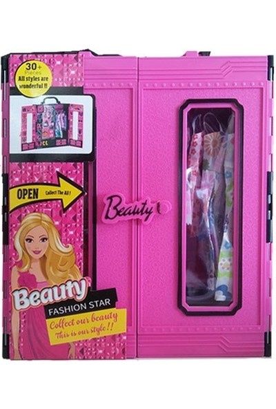 Kayyum Oyuncak Beauty Fashion Star Çantalı Elbise Gardrobu