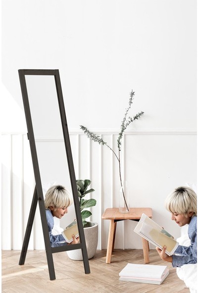 L'occi Concept Pack Siyah Doğal Ağaç Ayaklı Butik Boy Aynası (36 x 143 cm) L'occi Concept Pack Siyah Doğal Ağaç Ayaklı Butik Boy Aynası (36 x 143 cm)