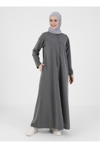 Benin Çıtçıtlı Hakim Yaka Kap - Antrasit - Benin