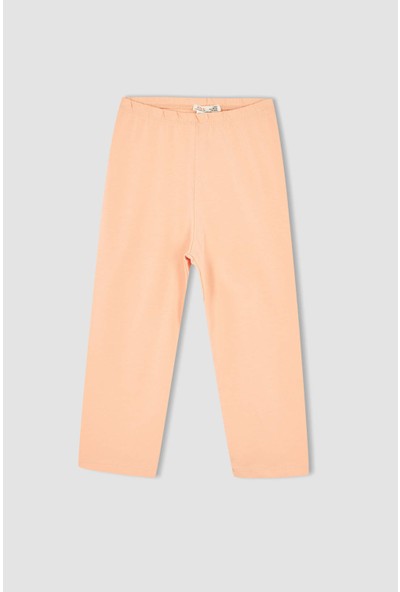 DeFacto Kız Çocuk Slim Fit Basic Kapri Boy Tayt J0128A622SM DeFacto Kız Çocuk Slim Fit Basic Kapri Boy Tayt J0128A622SM