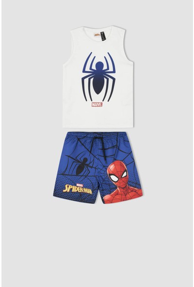 DeFacto Erkek Çocuk Spiderman Lisanslı Regular Fit Atlet Deniz Şort Takım X2398A622SM DeFacto Erkek Çocuk Spiderman Lisanslı Regular Fit Atlet Deniz Şort Takım X2398A622SM