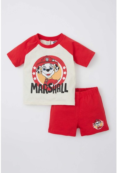 DeFacto Erkek Bebek PAW Patrol Lisanslı Regular Fit Pamuklu Kısa Kollu Tişört Şort Takım X7860A222SM DeFacto Erkek Bebek PAW Patrol Lisanslı Regular Fit Pamuklu Kısa Kollu Tişört Şort Takım X7860A222SM