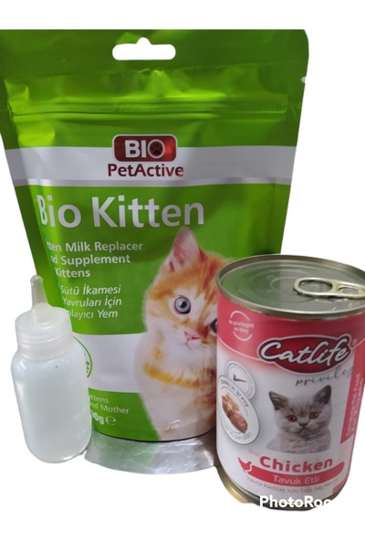 Bio Pet Active Yavru Kedi Sütü,biberon Yaş Maması Set Bio Pet Active Yavru Kedi Sütü,biberon Yaş Maması Set