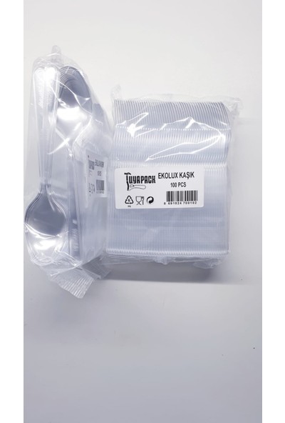 Tuyapack Plastik Kaşık Eko Lüks