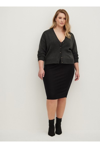 Suhis Büyük Beden Kalem Etek