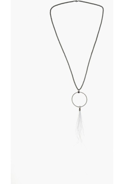 Network Gri Kadın Kolye