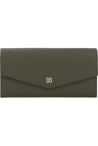 Network Haki Kadın Deri Cüzdan