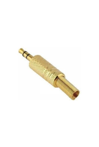 Uptech KJ45G 3,5mm Stereo Jak Çivi Gold (Sarı)
