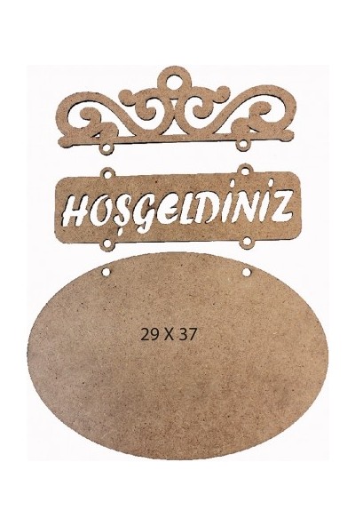 Istanbul Hobi Oval Hoşgeldiniz Pano